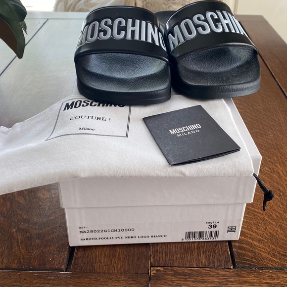 Moschino | Shoes | Moschino Sabot Pool Pvc | Poshmark